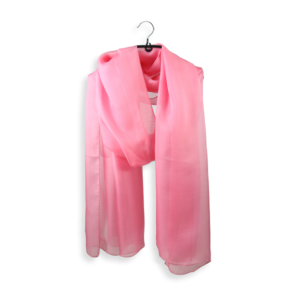 Large muslin silk stole pink for formal occasions | Ultra chic.
