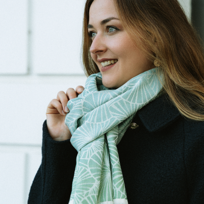 Echarpe verte pour Femmes et Hommes - Made In France | La fabrique d ...