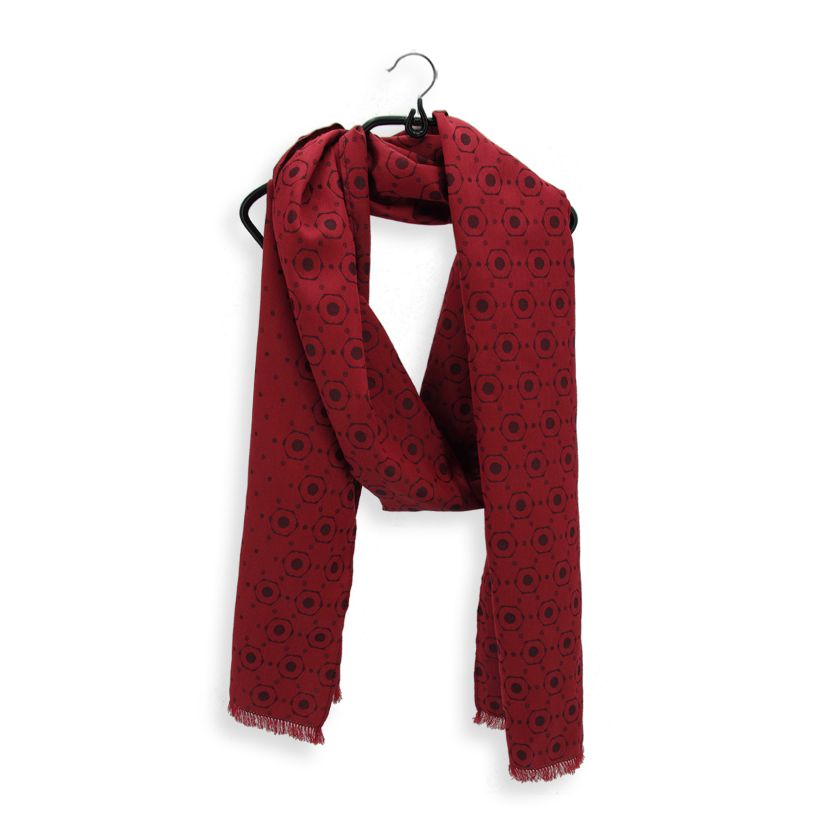Luxueuse et traditionnelle écharpe Rouge pour Homme en soie. Luxueuse et traditionnelle écharpe Rouge pour Homme en soie.