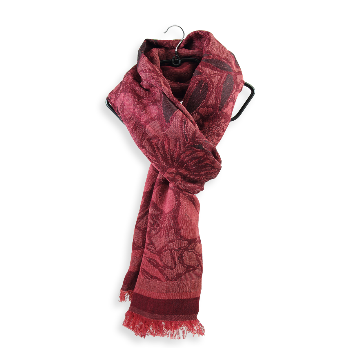 Maxi étole femme rouge en matières 100% naturelles | qualité ...