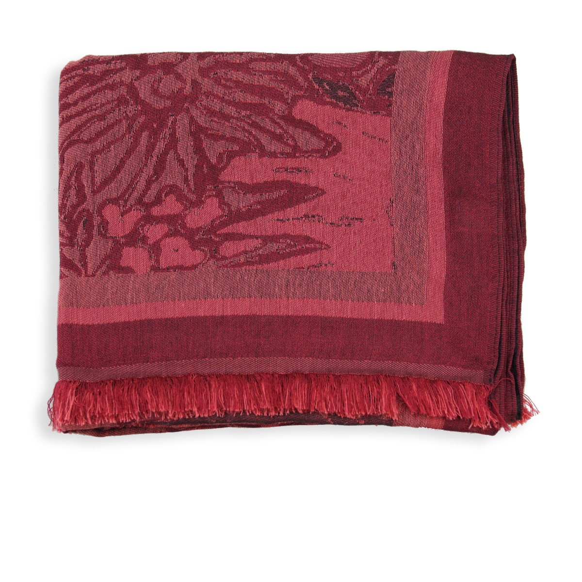 Maxi étole femme rouge en matières 100% naturelles | qualité ...