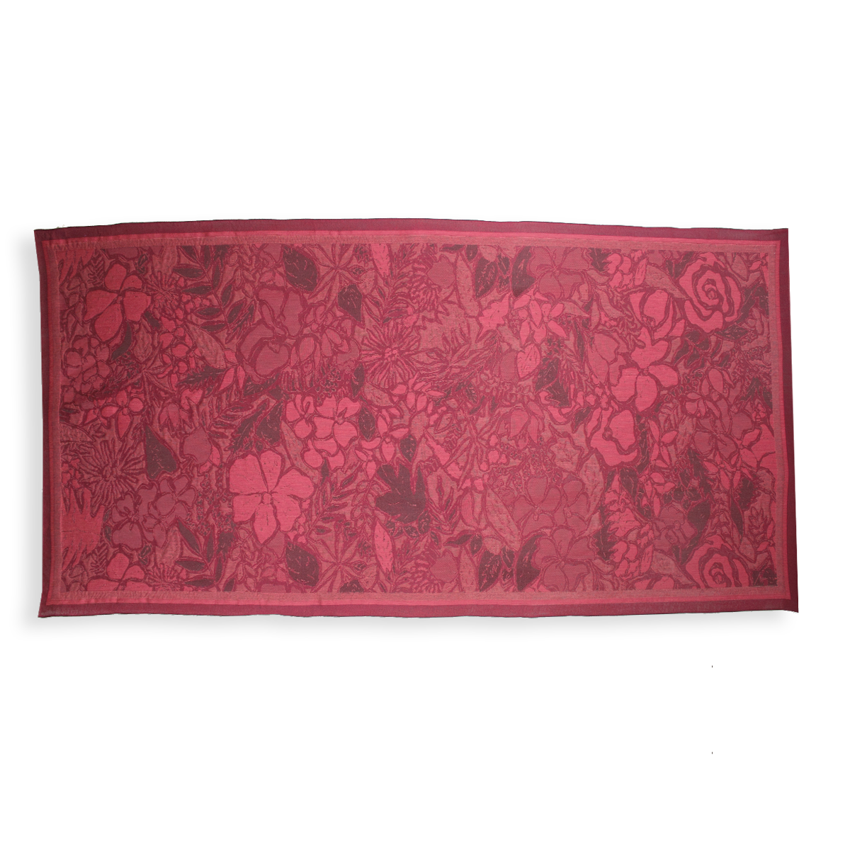 Maxi étole femme rouge en matières 100% naturelles | qualité ...