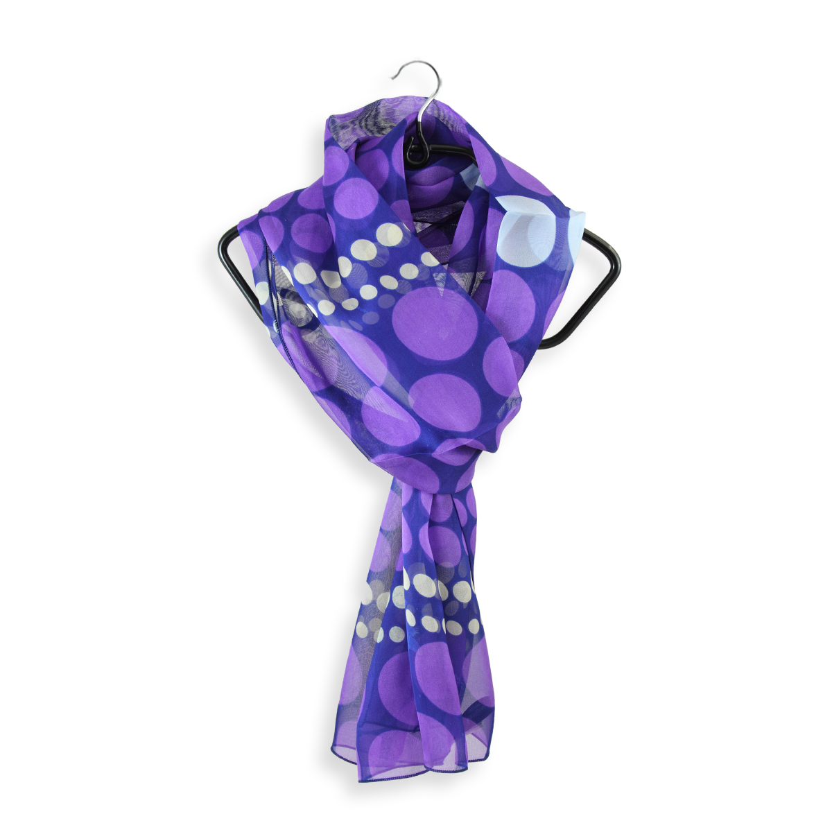 Magnifique foulard femme en soie imprimé pois | luxe et élégance ...